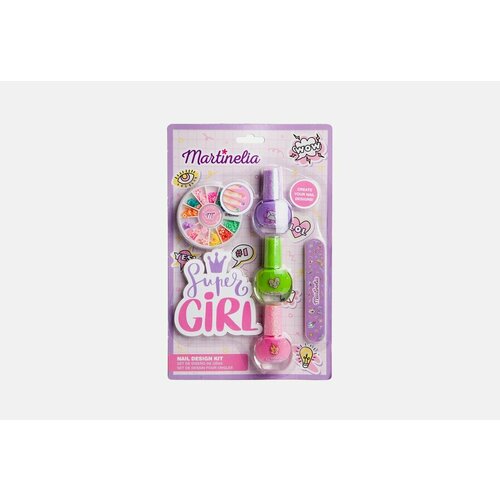 Набор для ногтей с пилочкой Martinelia Super Girl Nail Design Kit 5 шт