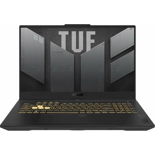 Ноутбук Asus TUF Gaming F17 FX707ZU4-HX058 (Intel Core i7 12700H/16Gb DDR4/SSD512Gb/nVidia GeForce RTX4050/17.3/IPS/FHD (1920x1080)/DOS/grey)