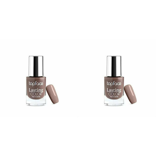 Лак для ногтей TopFace Lasting color, тон 10 мокка, 9 мл, 2 шт.