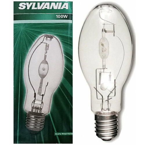 Лампа Газоразрядная Sylvania МГЛ 100Вт E27 HSI-M 100W//WDL Е27 3000К 8500Лм ±360° Металлогалогенная Газоразрядная Теплый белый свет, уп. 1шт