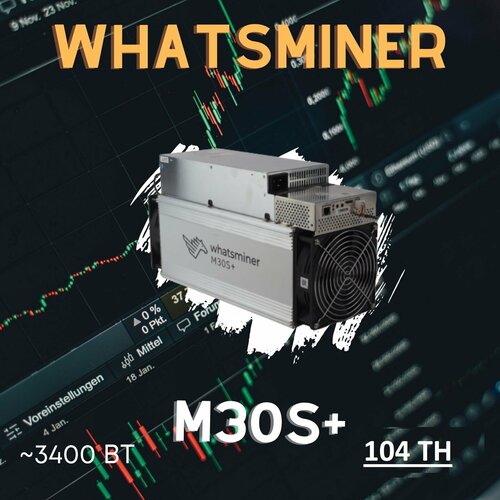 ASIC майнер Whatsminer M30S+104TH/s