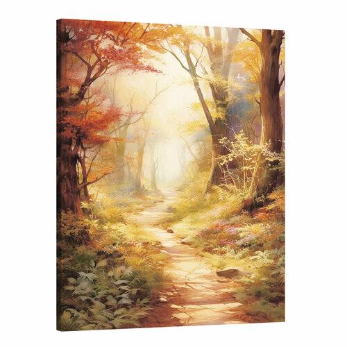 Интерьерная картина 50х70 "Солнечный лес"