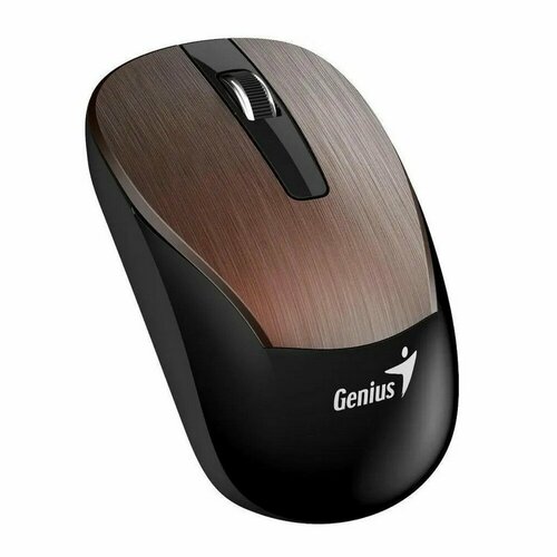 Мышь беспроводная Genius ECO-8015 chocolate (1200dpi, USB, 2.4 GHz, аккумулятор NiMH, кабель микро-USB) (31030011414)