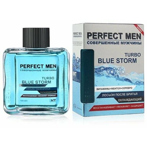 Лосьон после бритья Perfect Men Turbo Blue Storm, 100 мл.