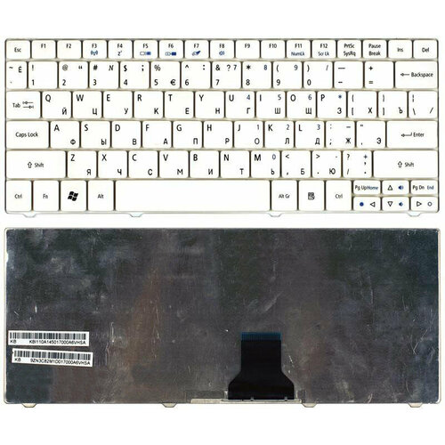 Клавиатура для ноутбука MP-09B93SU-6982 белая