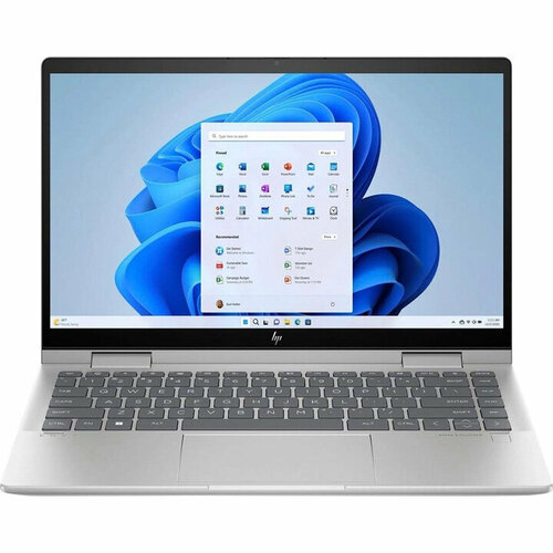 Ноутбук HP Envy x360 14-es0033dx, 14" FullHD (1920x1080) IPS сенсорный/Intel Core i7-1355U 1.7 ГГц, 10 ядер/16 ГБ LPDDR5/512 ГБ SSD/Intel Iris Xe Graphics/Windows 11 Home, серебристый (7H9Y1UA)