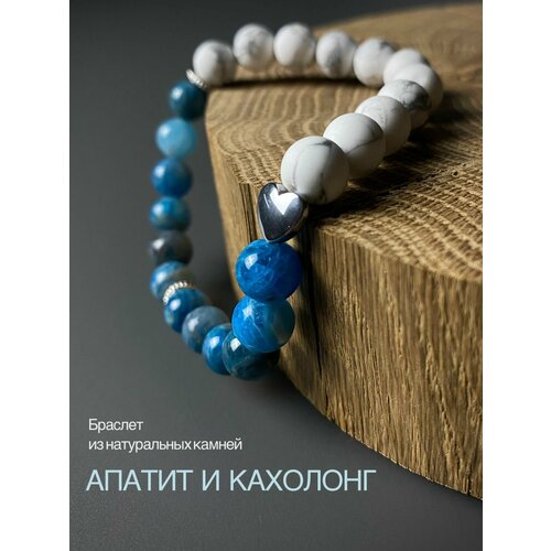 Браслет Snow Jewelry, металл, дерево, синий