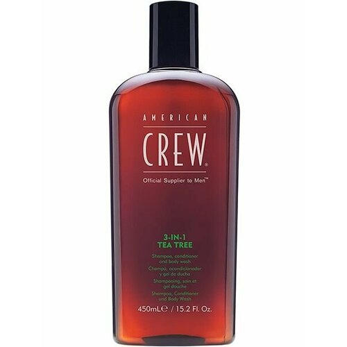 AMERICAN CREW 3 IN 1 TEA TREE шампунь, кондиционер и гель для тела, 450мл