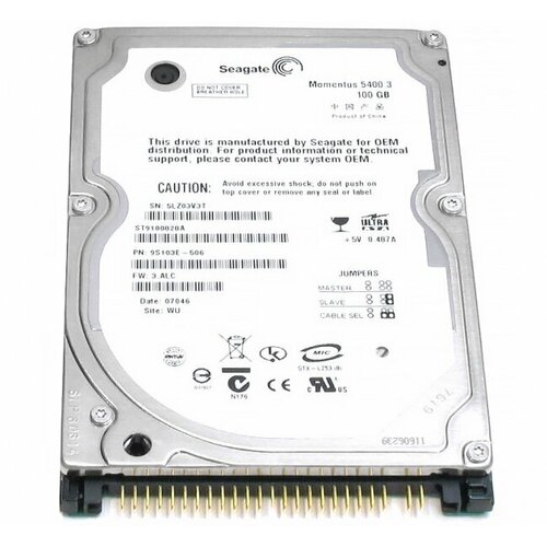 Жесткий диск Seagate 9S103E 100Gb 5400 IDE 2,5" HDD
