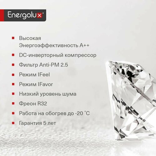 Инверторная сплит-система Energolux SAS12G3-AI/SAU12G3-AI серии GENEVA 3