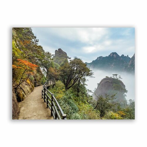 Постер, плакат на бумаге / Природа Китая - Горы / Размер 30 x 40 см