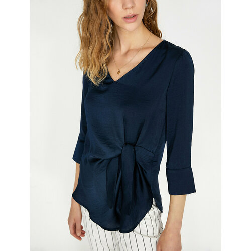 Блуза KOTON, размер 34, синий