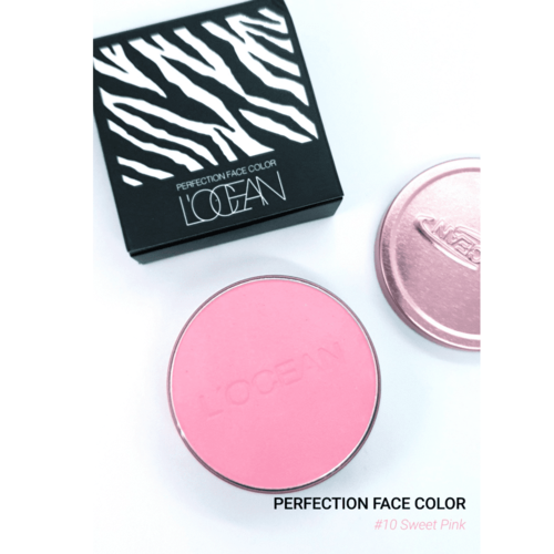 L'OCEAN Румяна для лица легкие Face Color Can в алюминиевом контейнере #10 Sweet Pink, 5 г