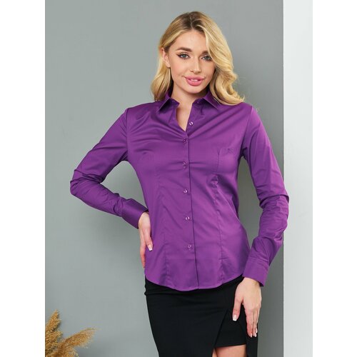 Рубашка BAWER, размер 4XL, фиолетовый
