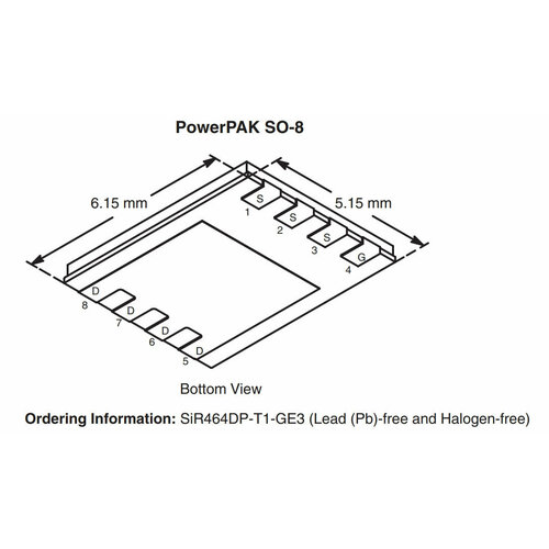 Микросхема SIR464 N-Channel MOSFET 30V SO-8