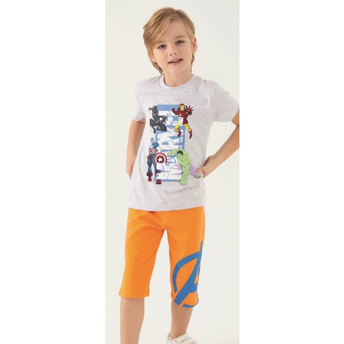 Комплект одежды , размер 8-9 лет, оранжевый, белый