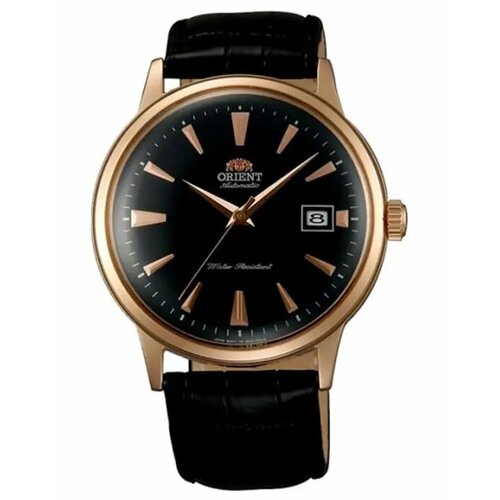 Наручные часы ORIENT Часы механические Orient Automatic FAC00001B0 с гарантией, черный, золотой