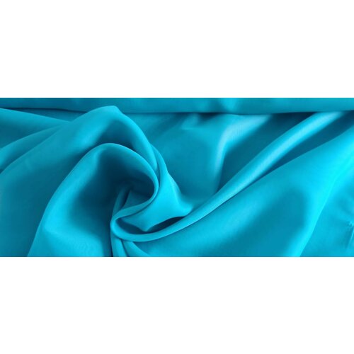 "Тюль Бирюза" - однотонная вуаль, 100см х 290 см, полиэстер, цвет бирюзовый, на отрез от 100см