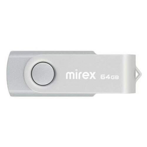 Флеш-диск Mirex Swivel 64GB USB2.0 Silver