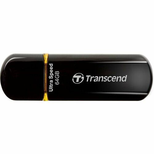 Флеш-накопитель/ Transcend 64GB JetFlash 600 (Black/Yellow) High Speed