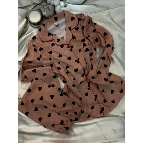 Пижама , размер XXL, розовый