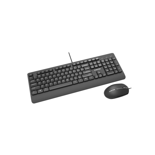 Клавиатура + мышь Canyon CNE-CSET4-RU, USB, черный (CNE-CSET4-RU)