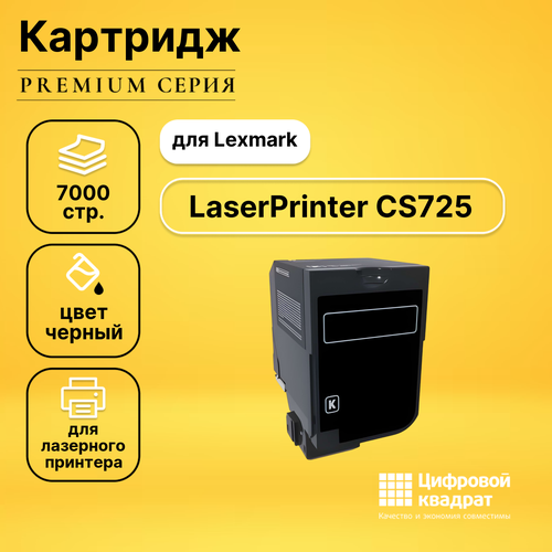 Картридж DS для Lexmark LaserPrinter CS725 совместимый