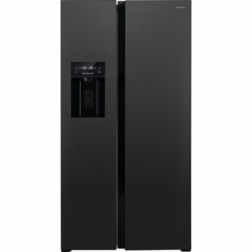 Холодильник HIBERG RFS 650 DX NFB Side-by-Side, отдельностоящий, с ледогенератором, цвет графит
