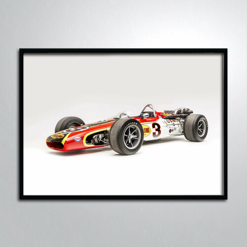 Постер в раме/Интерьер/Авто/1968 Indianapolis 500 Ретро Индиаполис
