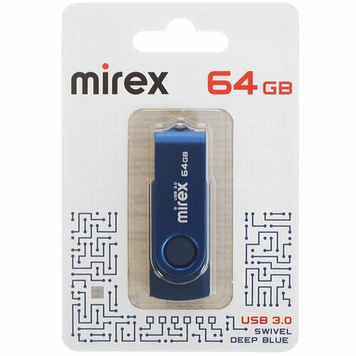 Память USB Flash 64 ГБ Mirex SWIVEL [13600-FM3BSL64]