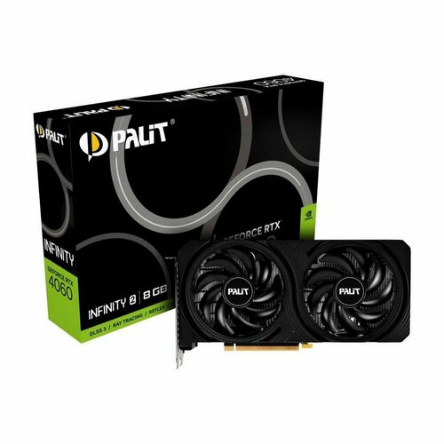 Видеокарта Palit PCI-E 4.0 RTX4060 INFINITY 2 NVIDIA GeForce RTX 4060 8Gb 128bit GDDR6 1830/17000 HDMIx1 DPx3 HDCP Ret