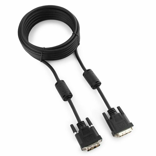 Кабель DVI-D single link Cablexpert, 19M/19M, 4.5м, черный, экран, феррит. кольц
