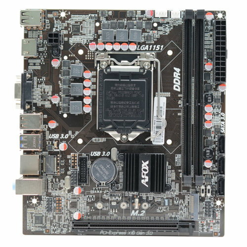 Материнская плата AFOX IH310C-MA6-V4 AFOX motherboard intel H310C, INTEL Socket 1151, 1000Mbps,