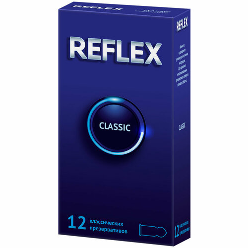 Reflex Classic презервативы в смазке, 12 шт.