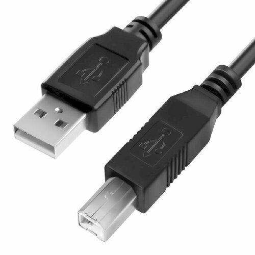 Кабель 4PH 1.0m USB 2.0, AM/BM, черный (4PH-R90014)