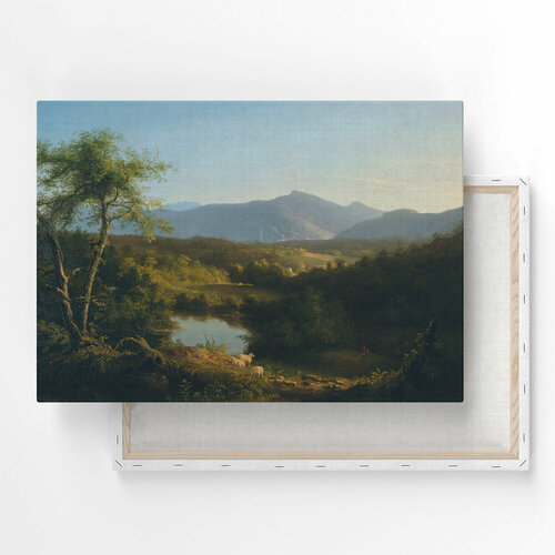 Картина на холсте, репродукция / Томас Коул - View Near the Village of Catskill / Размер 60 x 80 см