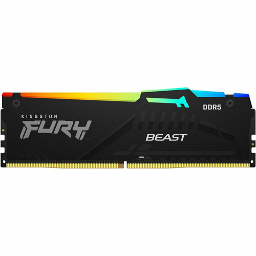 Модуль памяти 8GB Kingston DDR5 6000 DIMM FURY Beast Black RGB