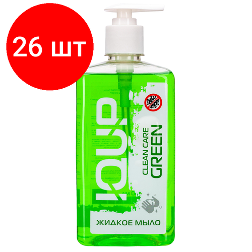 Комплект 26 штук, Мыло жидкое IQUP Clean Care Luxe помпа-дозатор ПЭТ 0.5л