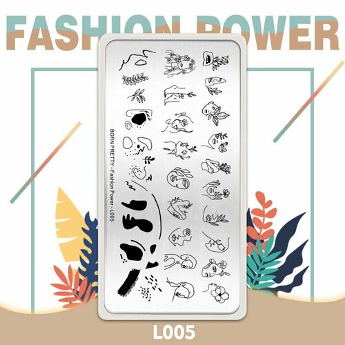 Пластина для стемпинга Born Pretty Fasion Power L005