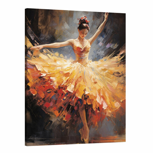 Интерьерная картина 50х70 "Взлет балерины"