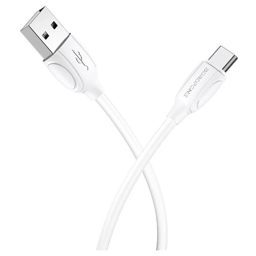 USB кабель BOROFONE BX19 Benefit Type-C, 3A, 1м, PVC (белый)