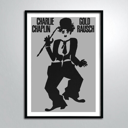 Постер в раме/Винтажный плакат/Чарли Чаплин Золотая лихорадка (1925) Картина 2 The Gold Rush
