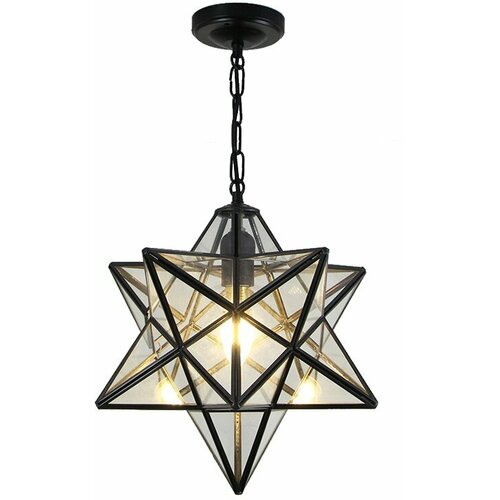 Подвесной светильник (люстра) Black Star Clear Glass 35 См ImperiumLoft 101314-26 (189644-26)