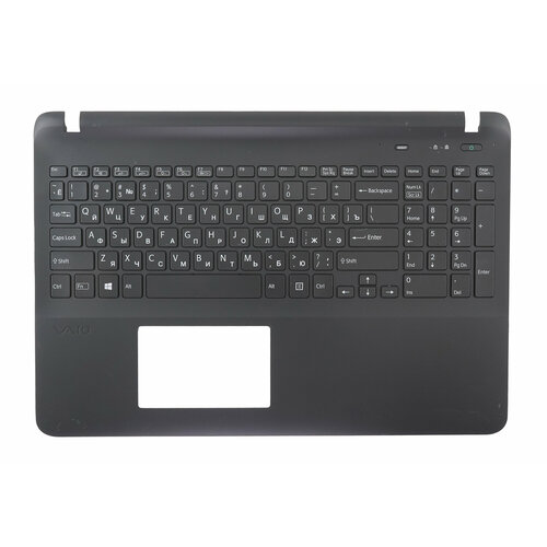 Клавиатура для ноутбука Sony Vaio D14108600066 черная топ-панель c подсветкой