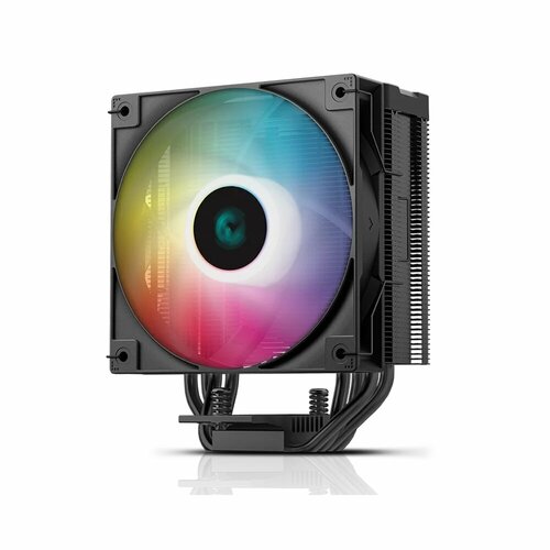 Вентилятор для процессора DeepCool AG400 DIGITAL BK ARGB black Socket 1700/115X/1200/AM5/AM4, 120mm, 2100rpm, 31.6 дБА, 220W, PWM 4-pin, Al-Cu (R-AG40