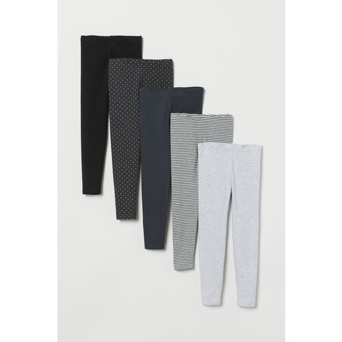Брюки H&M, комплект из 5 шт., размер 128, серый