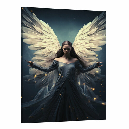 Интерьерная картина 50х70 "Девушка с крыльями"