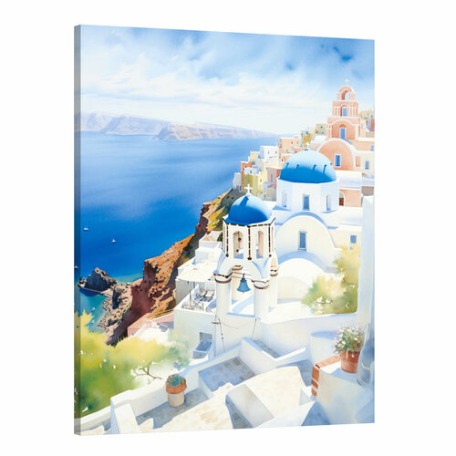 Интерьерная картина 50х70 "Путешествие в Грецию: открытие нового мира"