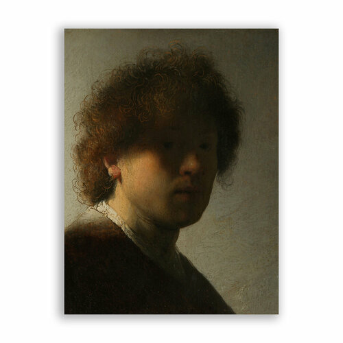 Картина на холсте, репродукция / Рембрандт - Self Portrait / Размер 40 x 53 см