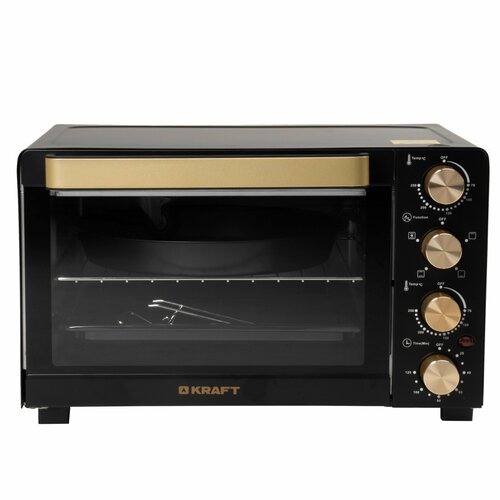 Мини-печь Kraft KF-MO3505KGL, черный, золотой